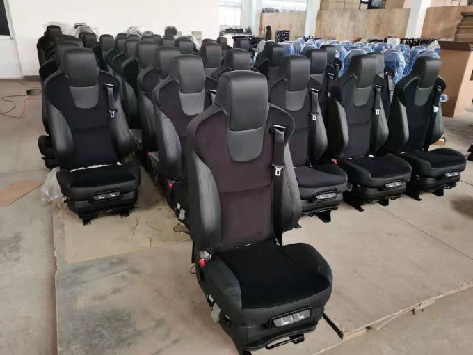 Comfortable Luxury Bus Driver Seat Ergonomic Curve With Headrest Safe Belt